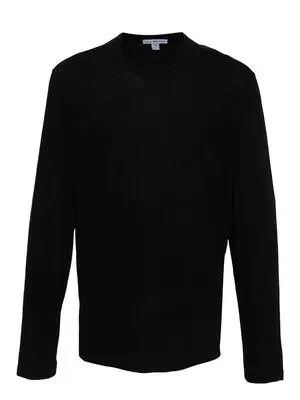 JAMES PERSE Long-sleeve Cotton T-shirt - Black