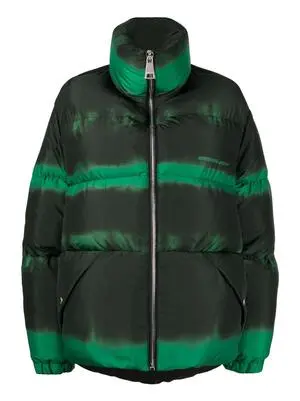 Khrisjoy Faded-effect Puffer Jacket - Green