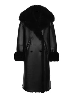 Dolce & Gabbana Shearling-lining Coat - Black