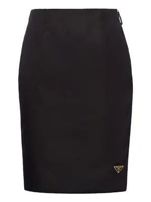 Prada Re-nylon Pencil Skirt - Black