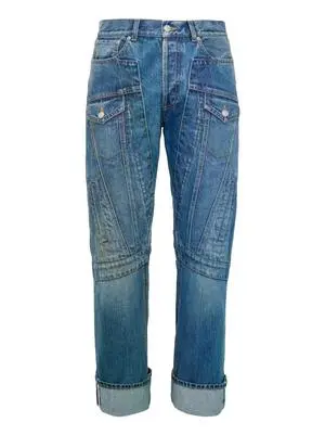 Alexander McQueen Mid-rise Straight-leg Jeans - Blue