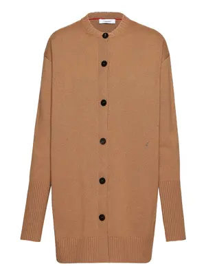 FERRAGAMO Cashmere Cardigan Dress - Neutrals