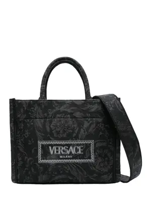 Versace Barocco Athena Small Tote Bag - Grey