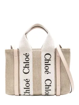 Chloé Logo-detail Tote - Neutrals
