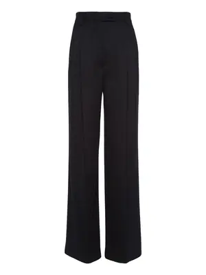 Prada Feather-trim Trousers - Black