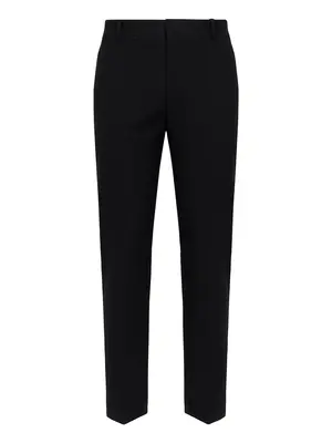 Alexander McQueen Wool Cigarette Trousers - Black