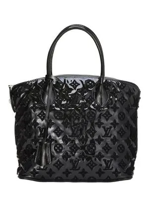 LOUIS VUITTON Monogram Patent Fascination Lockit - Black