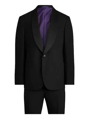 Ralph Lauren Purple Label Gregory Wool Barathea Tuxedo - Black