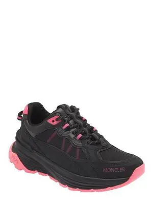 Moncler Lite Runner Low Top Sneaker - Black/ Pink
