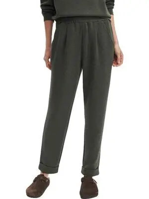 Varley Rolled Cuff Cropped Pants - Olive Marl