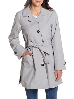 GALLERY Gallery Belted Raincoat