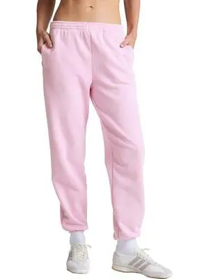 Beyond Yoga On The Go Cotton Blend Joggers - Frosty Pink