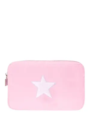 BLOC BAGS Bloc Bags Star Appliqué Cosmetics Bag Baby Pink