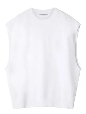 Stella McCartney S-wave Oversized Tank Top - Pure White