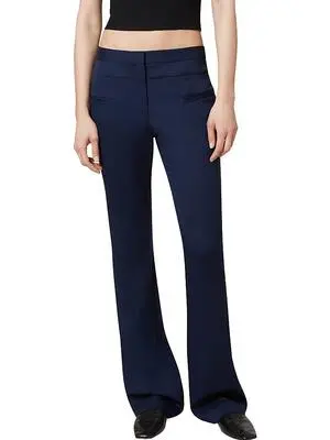 Altuzarra Serge Wool Bootcut Pants - Berry Blue