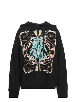 Just Cavalli Cotton Fleece Sweatshirt - Black