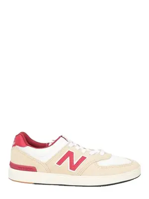 NEW BALANCE Sneakers Size Soft Leather, Textile Fibers - Beige