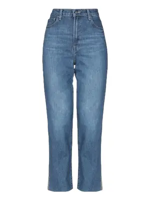 J Brand Straight-leg Jeans With Crystals - Blue