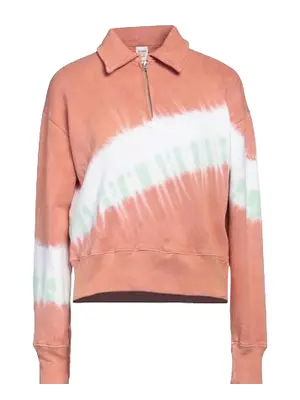 RE/DONE BY HANES Cotton Tie-dyed Half-zip Sweatshirt - Pink