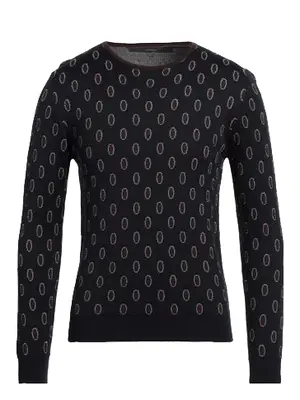 BELLWOOD Merino Wool Geometric Print Sweater - Blue