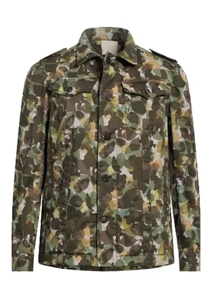 MESSAGERIE Shirt Size Cotton, Elastane - Military Green