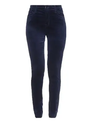 J Brand High Waisted Velvet Pants - Blue