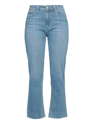 Paige Straight-leg Jeans With Flared Leg - Blue