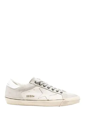 GOLDEN GOOSE Super-star Distressed Sneakers - Grey