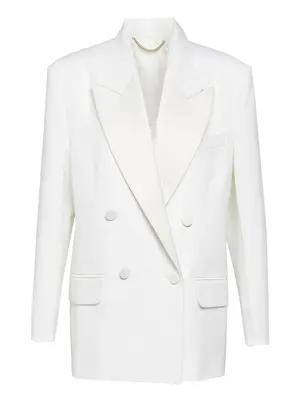 Victoria Beckham Double-breasted Blazer - White