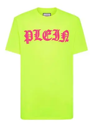 Philipp Plein Gothic Plein Cotton T-shirt - Yellow
