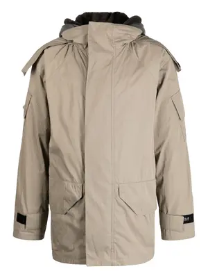 YVES SALOMON Reversible Hooded Parka - Brown