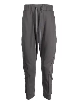 Attachment Drawstring Cotton-blend Trousers - Grey
