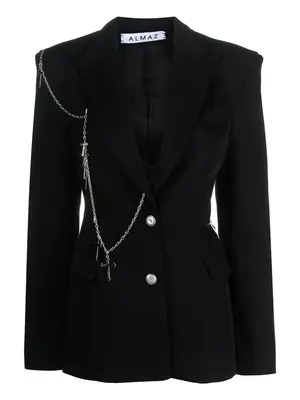 ALMAZ Chain-link Blazer - Black
