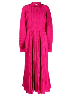 Simkhai Indiana Pleated Maxi Dress - Pink