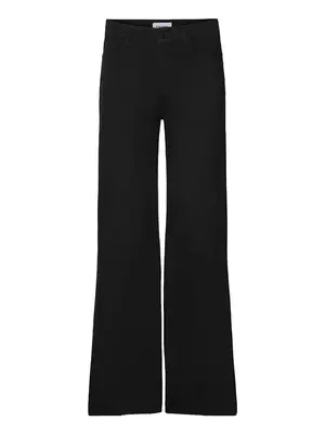 FRAME Le Palazzo High-rise Wide-leg Jeans - Black