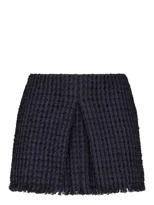 Dsquared2 Tweed Miniskirt - Blue