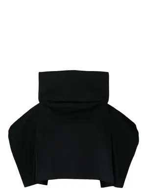 Comme Des Garçons Draped Wool Cape - Black