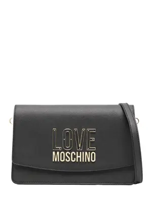 Moschino Logo-lettering Shoulder Bag - Black
