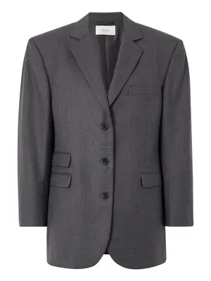 THE ROW Ule Wool-twill Blazer - Gray