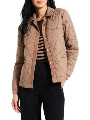 NIC+ZOE Mixed Media Puffer Jacket - Stucco