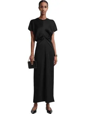 TOTEME Slouch Waist Maxi Dress - Black