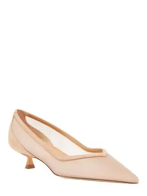 STUART WEITZMAN Stuart Weitzman Eva Kitten Heel Pump Ginger