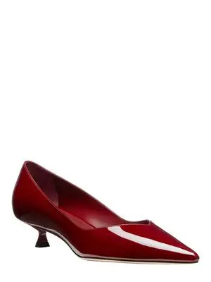 STUART WEITZMAN Stuart Weitzman Eva Kitten Heel Pump Rosewood