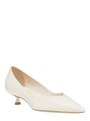 STUART WEITZMAN Stuart Weitzman Eva Kitten Heel Pump Seashell