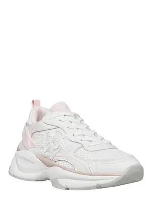 STUART WEITZMAN Stuart Weitzman Chunky Sole Sneakers White/pink Leather