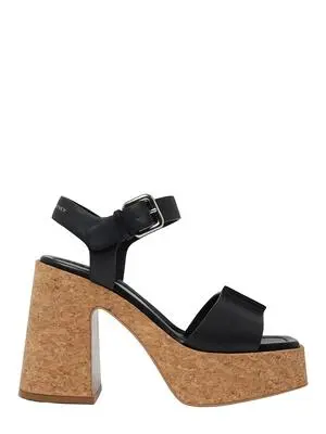 Stella McCartney Skyla Buckled Platform Sandals - Black