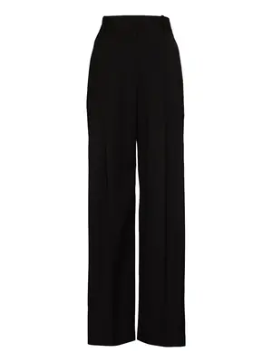 THE FRANKIE SHOP Gelso Straight-leg Trousers - Black
