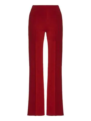 HIGH SPORT Jules Straight Leg Knit Pants - Red