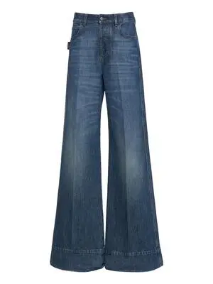 Bottega Veneta Rigid High-rise Flared-leg Jeans - Medium Wash