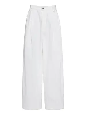 Bottega Veneta Pleated Wide-leg Trousers - White